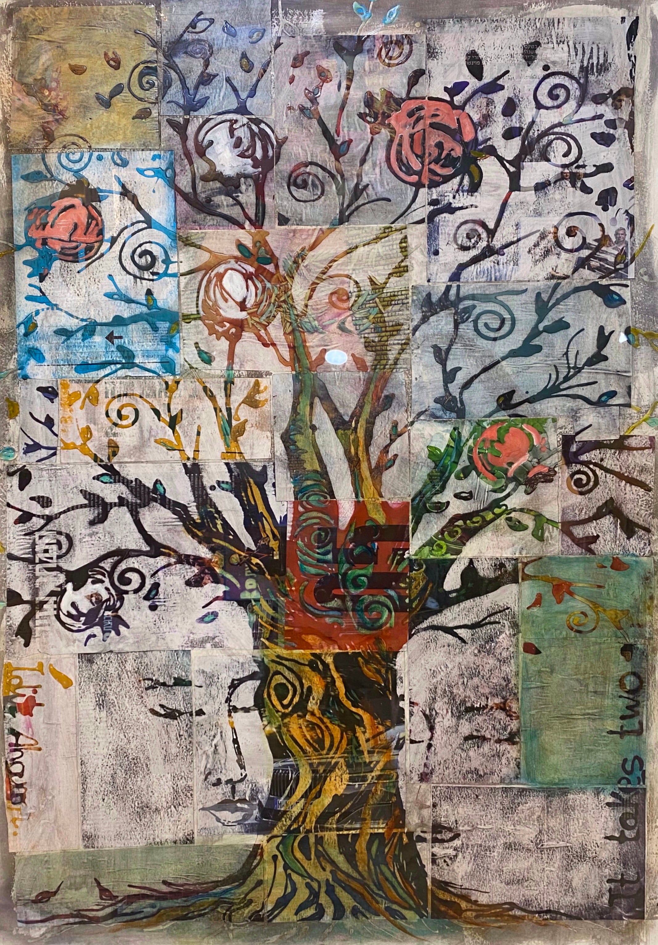 Idit Gallery – Tree of Life Collage - "It Takes Two"